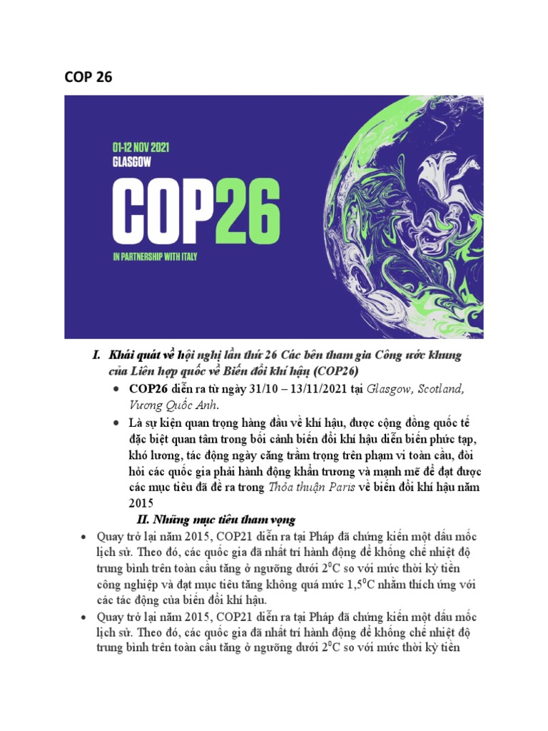 Cop 26 | PDF