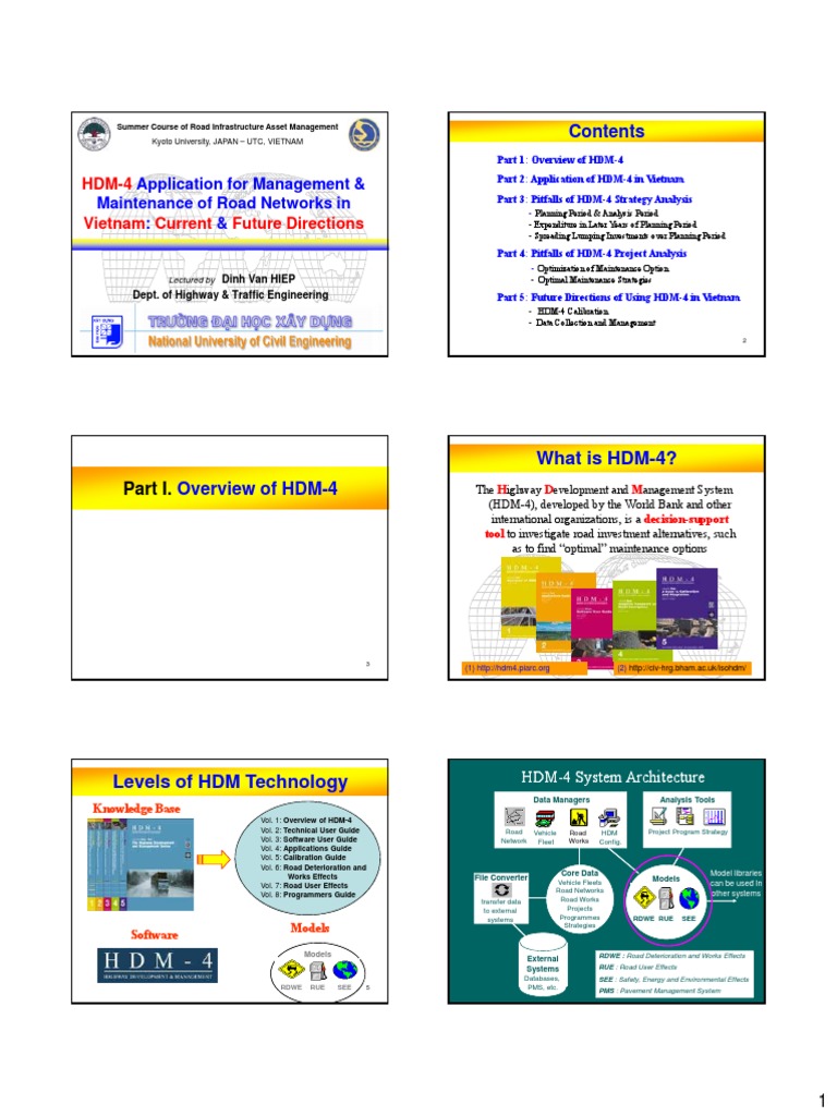 HDM 4 Application For Management and Mai | PDF | Mathematical ...