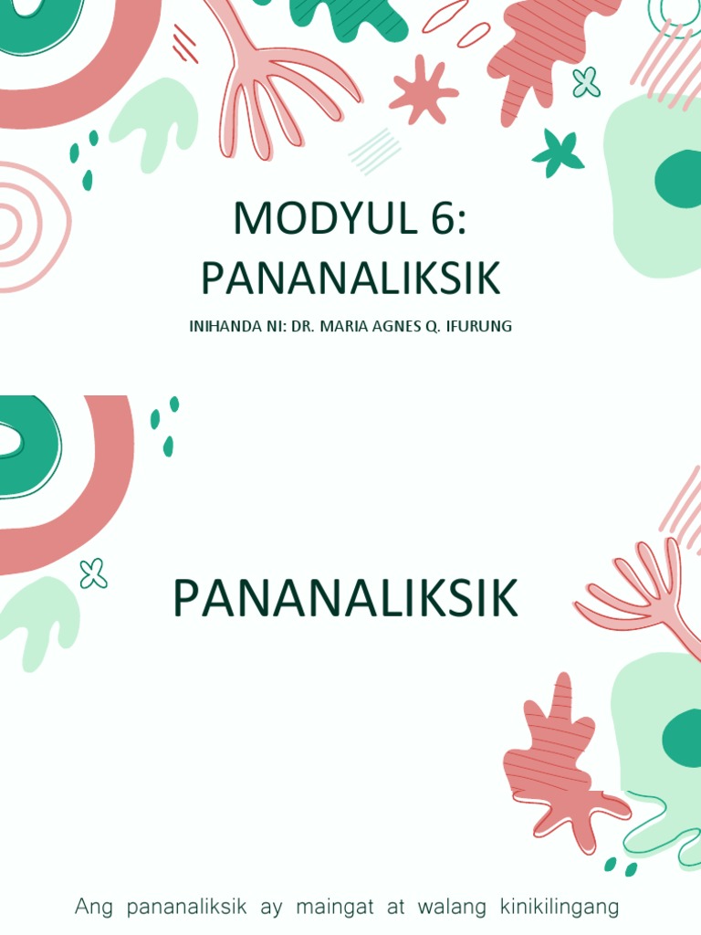 Modyul 6 - Pananaliksik | PDF