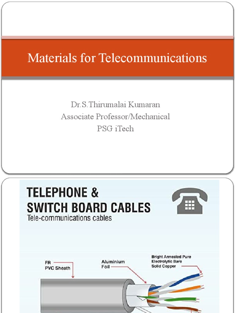 Telecommunications | PDF | Copper | Electrical Resistivity And Conductivity