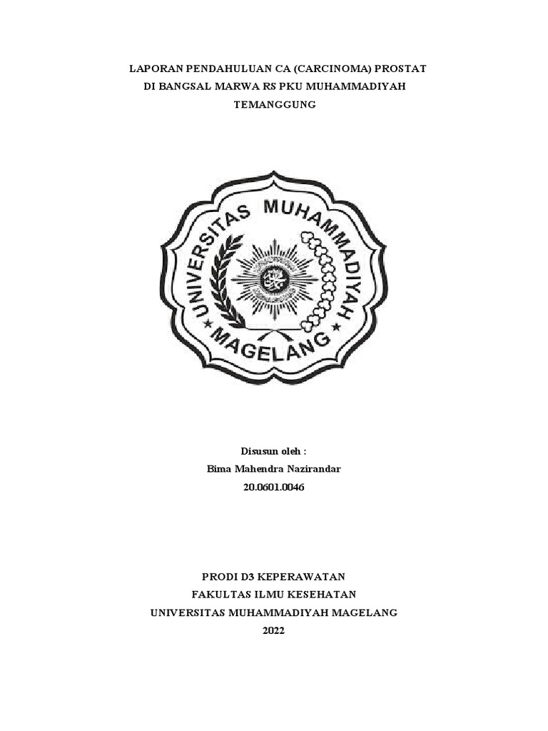 LP Dan Askep Ca Prostat - Bima Mahendra Nazirandar - 20.0601.0046 | PDF