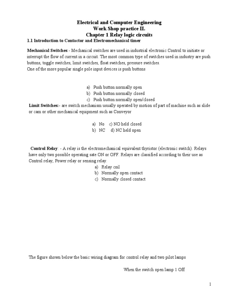 Conveyor (Repaired) | PDF | Switch | Relay