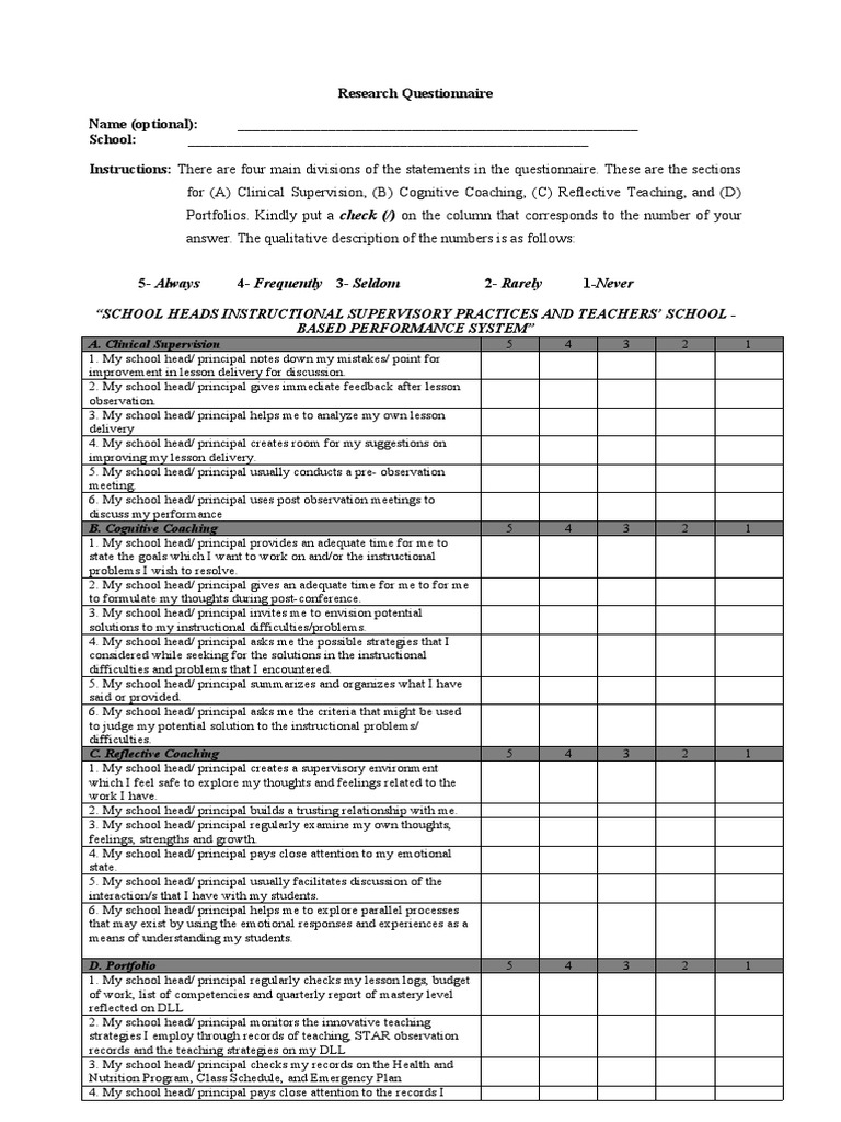 Thesis Questionnaire-Final | PDF | Thought | Attention Thesis Questionnaire-Final | PDF | Thought | Attention