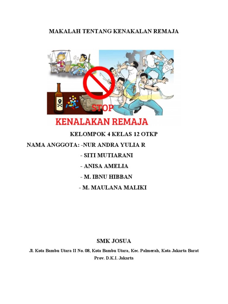 Makalah Kenakalan Remaja | PDF