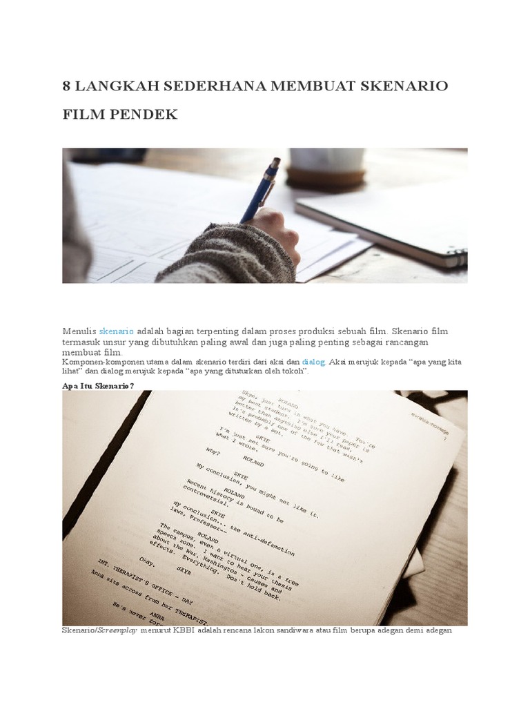 8 Langkah Sederhana Membuat Skenario Film Pendek | PDF