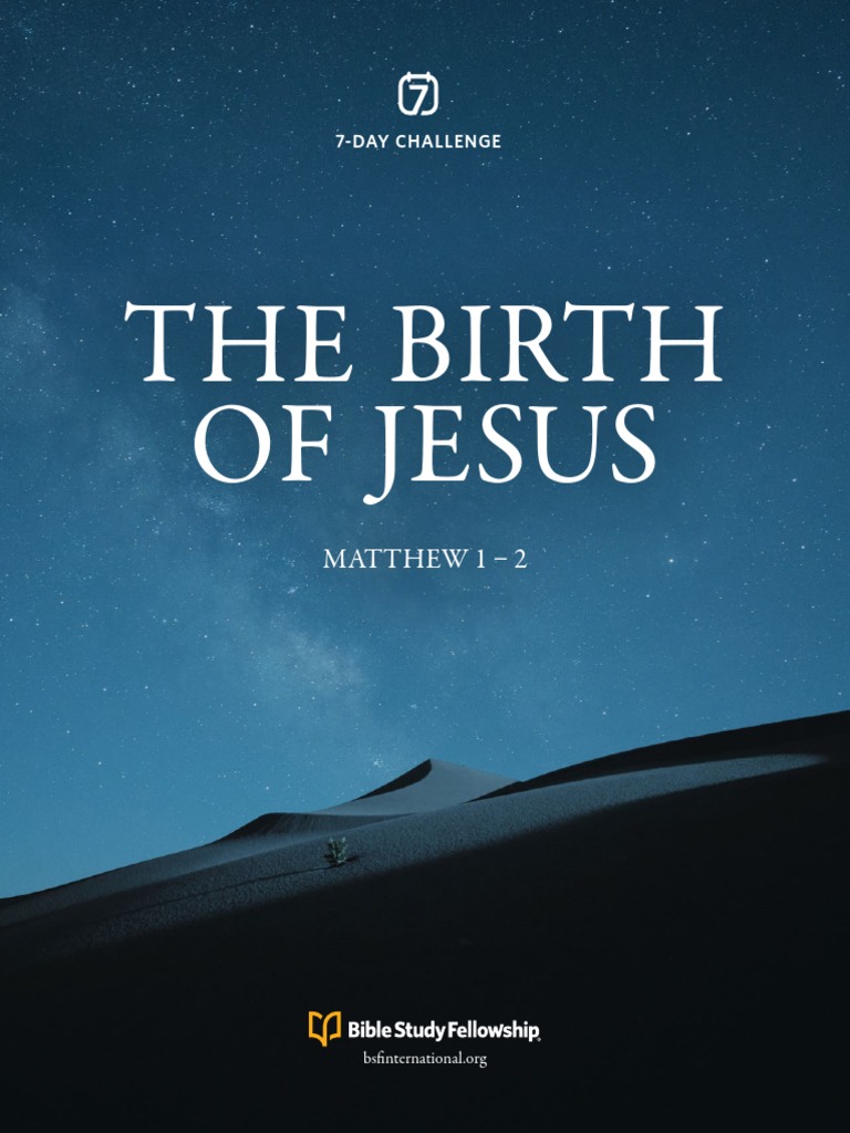 BSF Birth of Jesus 7 Day Challenge PrintTablet 201123 | PDF | Ruth (Biblical Figure) | Gospel Of ...