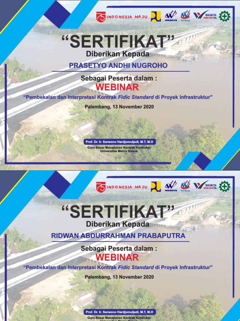 Sertifikat All TTD Prof Sarwono | PDF
