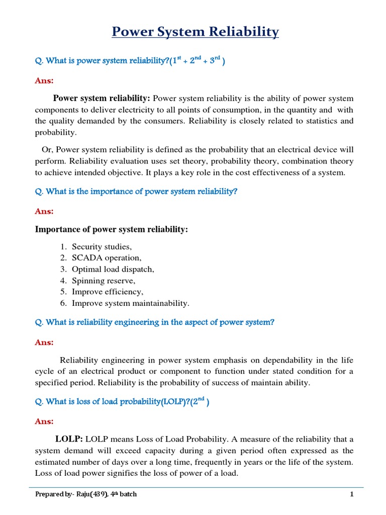 Reliability Raju | PDF | Reliability Engineering | Markov Chain