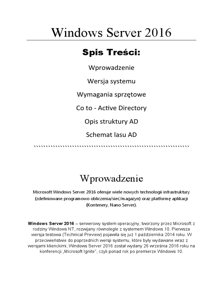 Windows Server 2016 | PDF