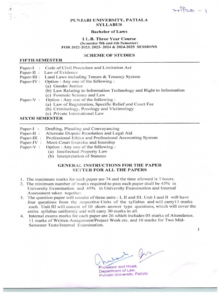 LLB Three Year | PDF