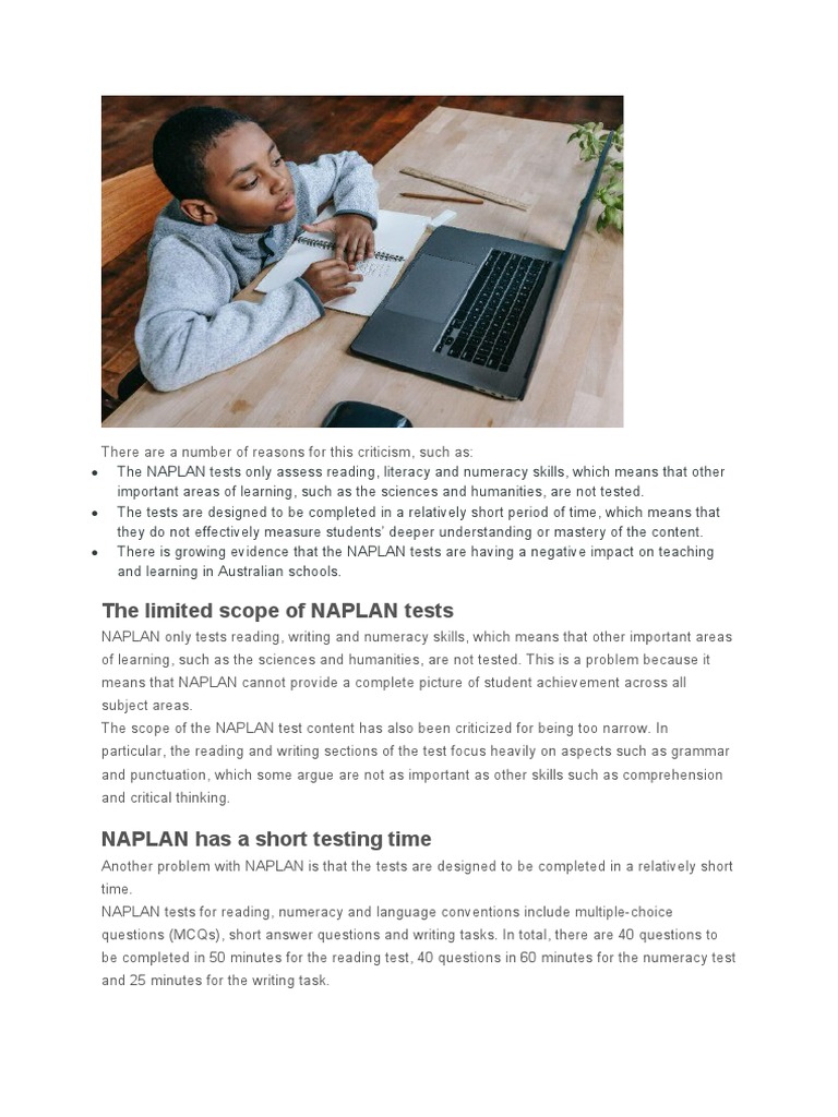 Is NAPLAN Moving Away From Its Original Aim of Helping With Student ... Is NAPLAN Moving Away From Its Original Aim of Helping With Student ...