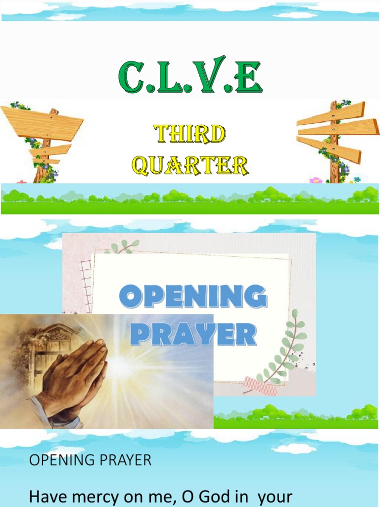 CLVE 5 WEEK 1 3rd Quarter | PDF | Confession (Religion) | Jesus