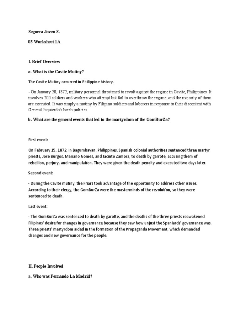 03 Worksheet 1A | PDF | Spanish Colonization Of The Americas | Philippines