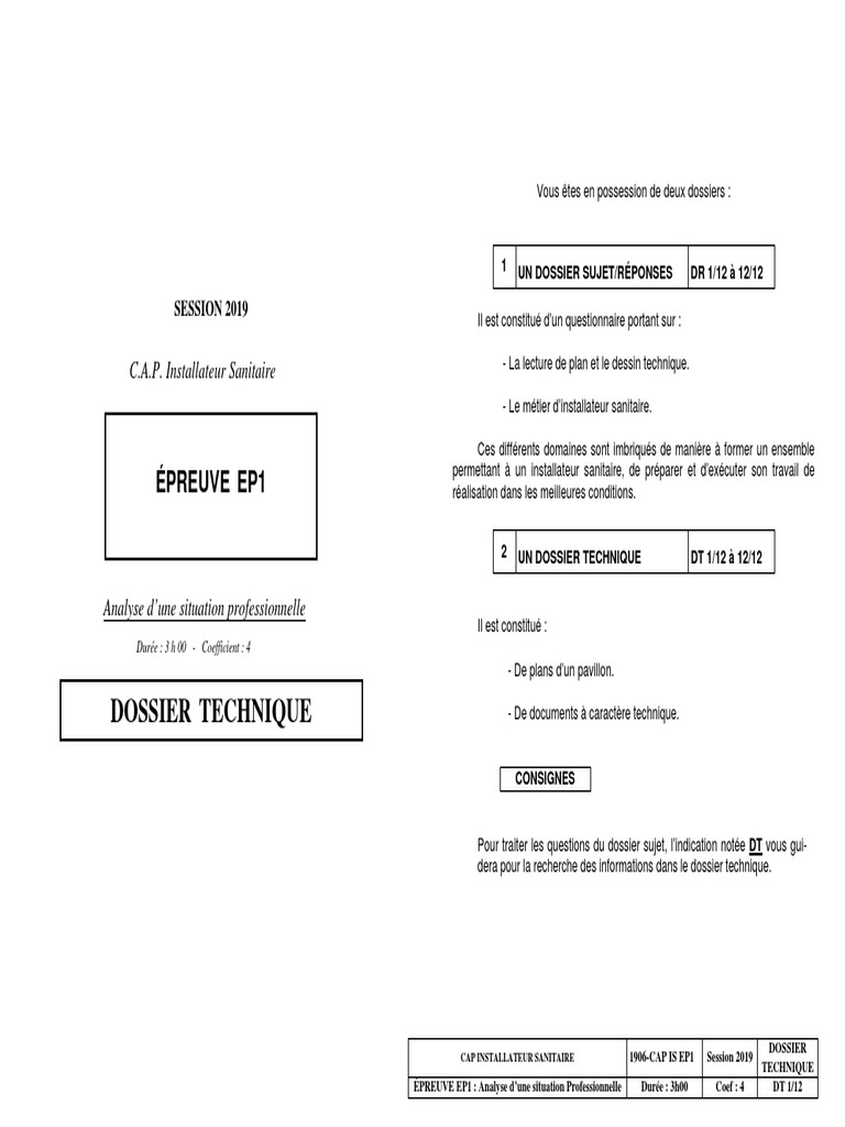 Cap Is 2019 Ep1 Dossier Technique | PDF | Ingénierie mécanique | Génie ...