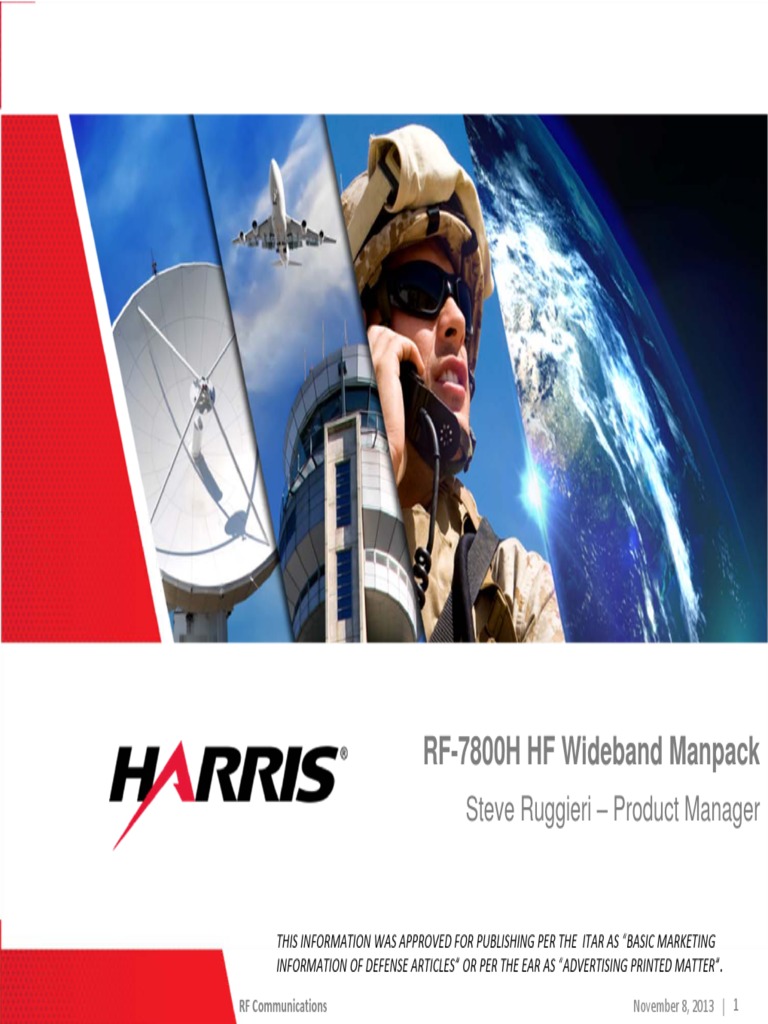 Harris RF-7800H-MP Overview | PDF | High Frequency | Information And ...