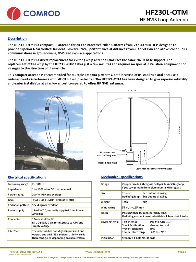 Compact HF NVIS Antenna for Vehicles | PDF | Antenna (Radio) | High ...