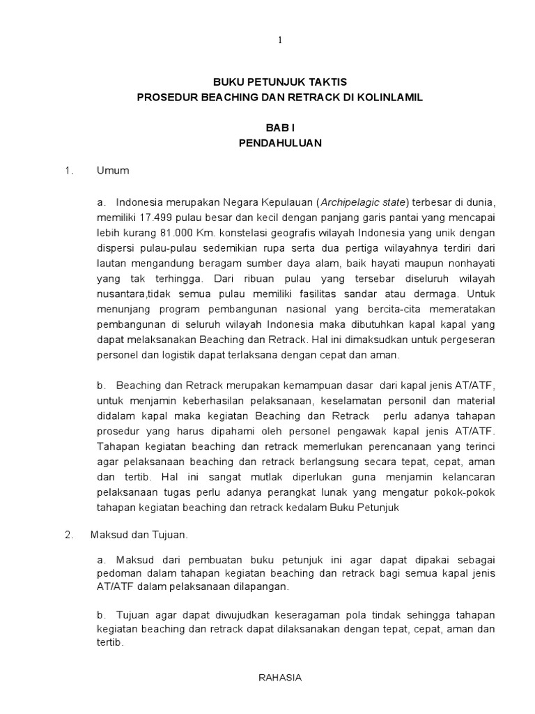 Bujuklak Beaching Retrack OK | PDF