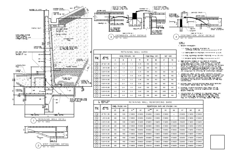 Retaining Wall Construction Details | PDF | Deep Foundation ...