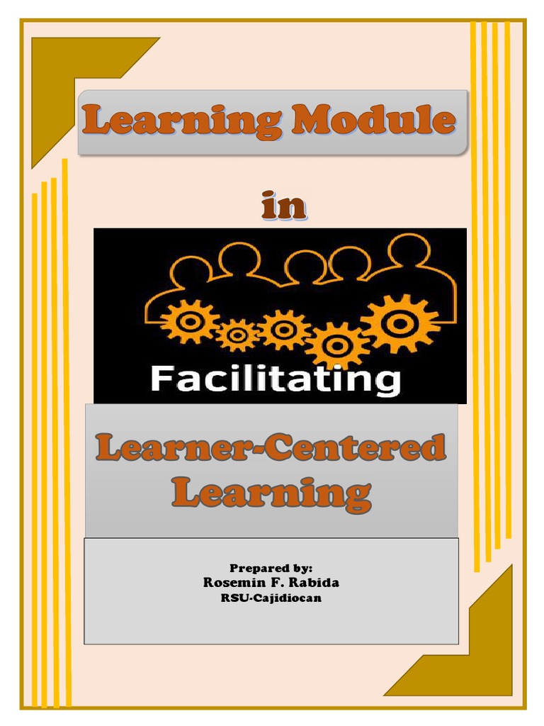 Module 1 In Facilitating Learner Centered Teaching1 Pdf Learning