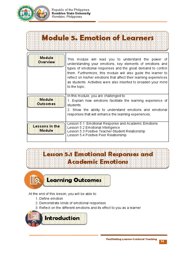 Module 5 in Facilitating Learner Centered Learning 2022 2023 | PDF ...