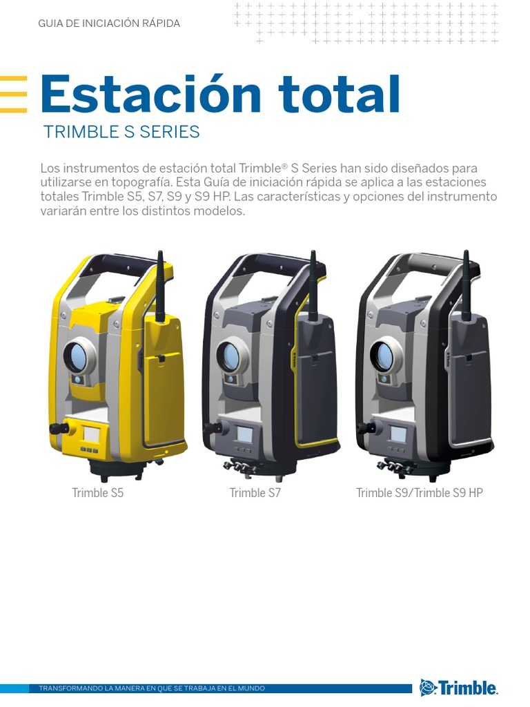Trimble S Series - Quick Start Guide - Spanish | PDF | Radio