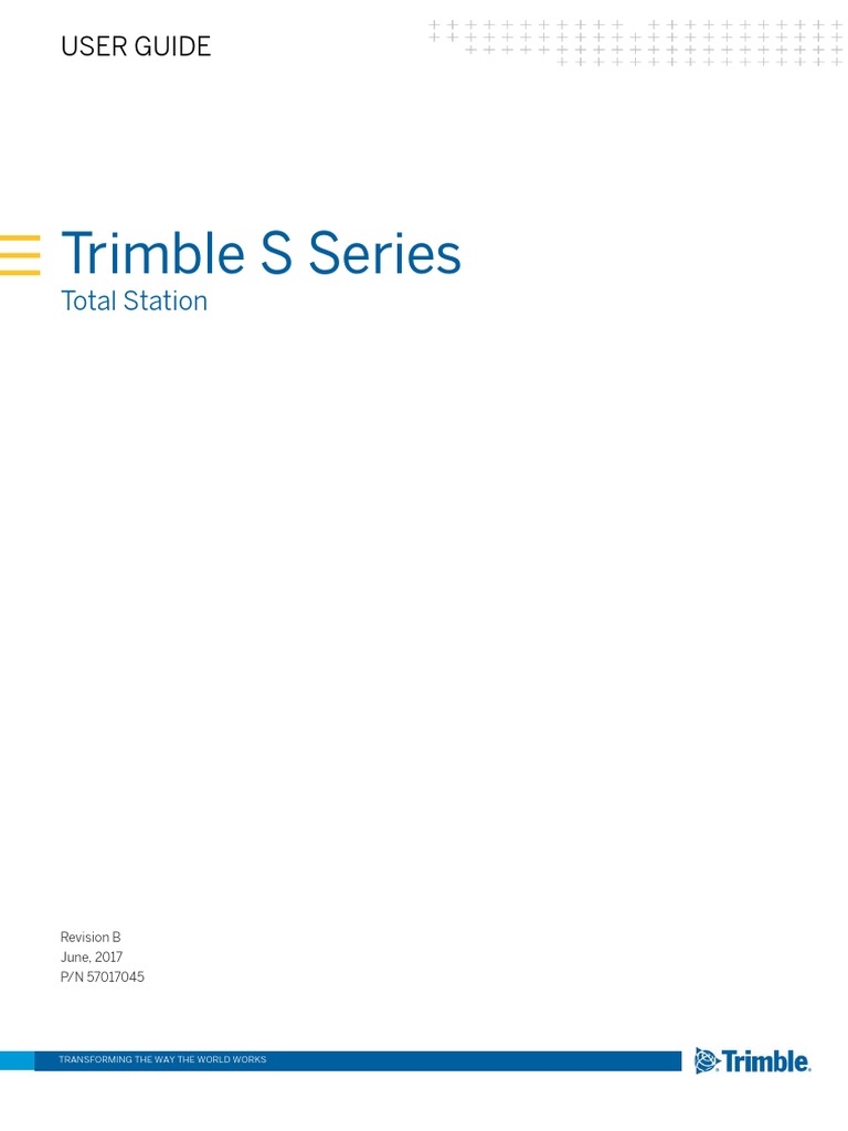Trimble S Series - User Guide - English | PDF | Battery Charger | Trademark