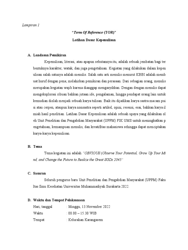 TOR LDK - Eriza Putri Ayu Ning Tias-1 | PDF TOR LDK - Eriza Putri Ayu Ning Tias-1 | PDF