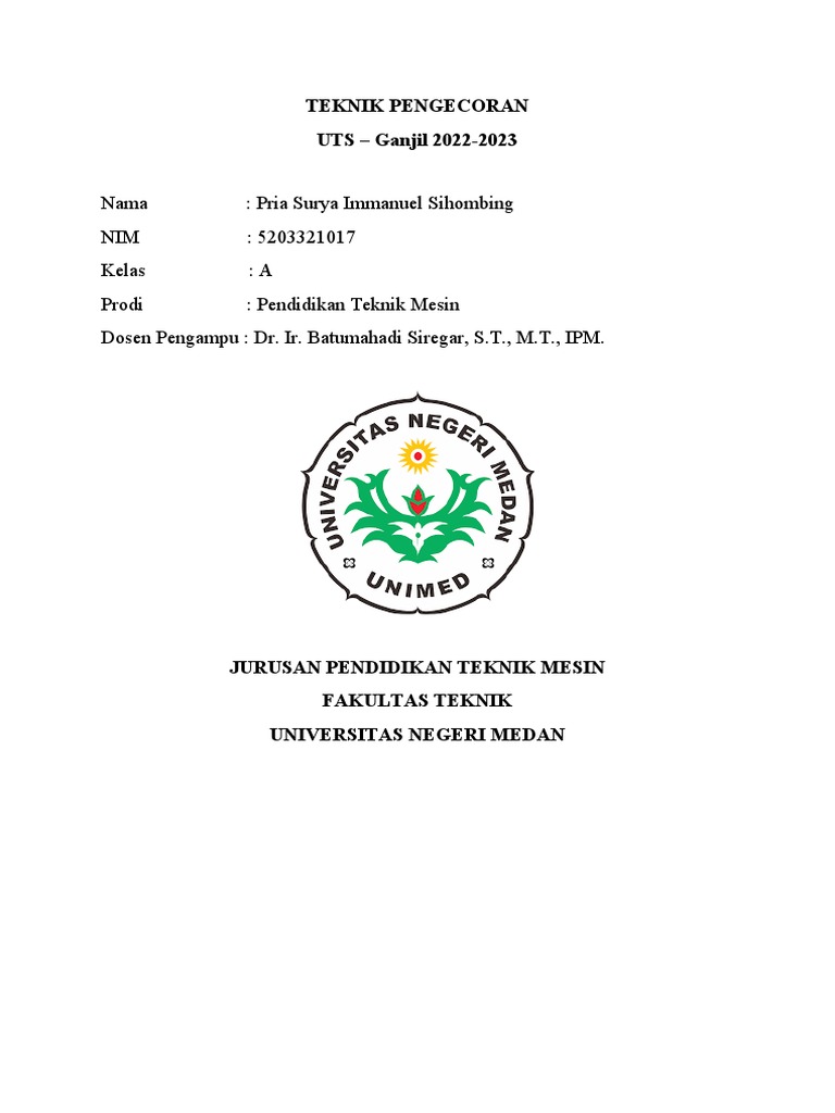 Teknik Pengecoran | PDF