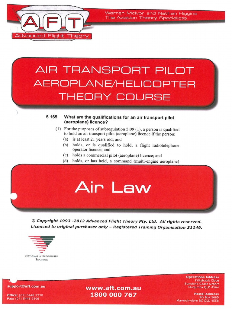 AFT - Air Law | PDF