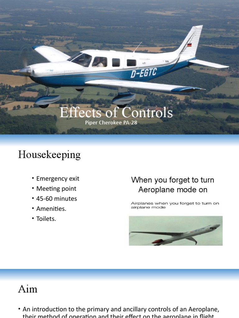 1 - Effects of Controls | PDF | Flight Control Surfaces | Lift (Force)