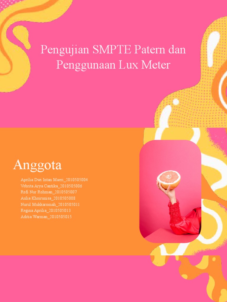 P23 Pengujian SMPTE Patern Dan Menggunakan Lux Meter | PDF