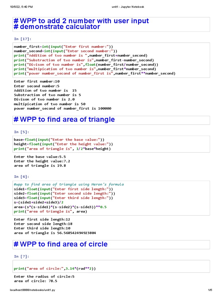 Python Calculators and Conversions | PDF | Area | Fahrenheit