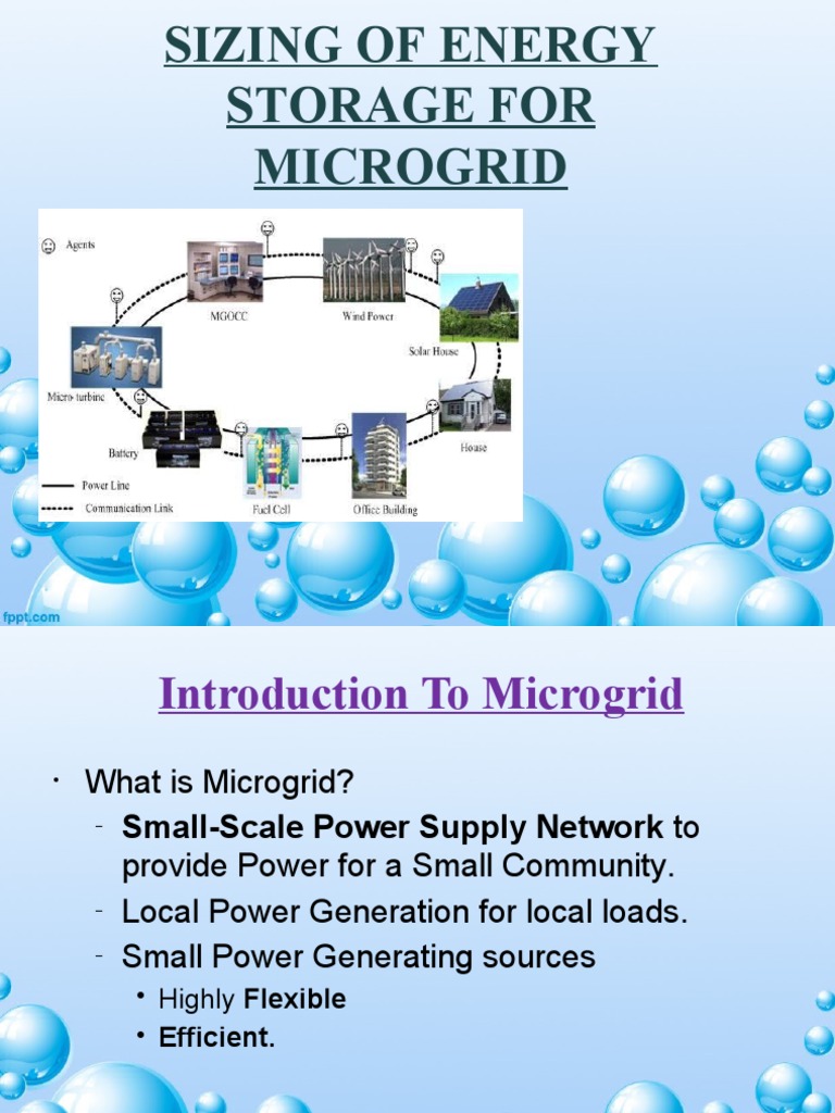 Sizing of Energy Storage For Microgrid | PDF | Distributed Generation ...