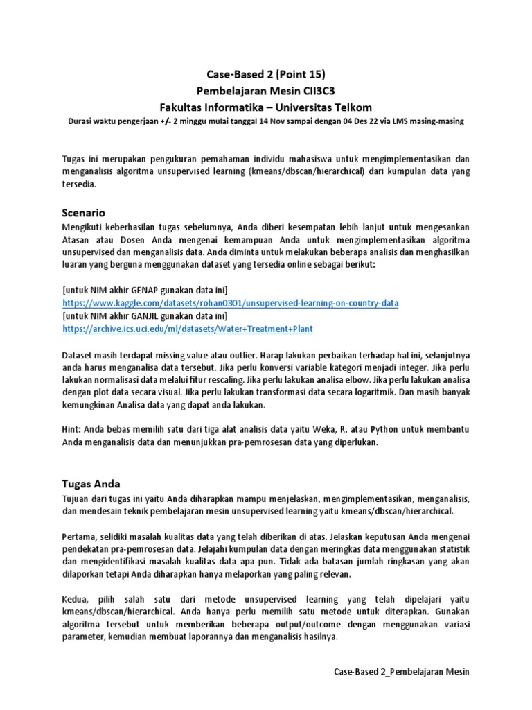 Case Based - 2 - Pembelajaran Mesin | PDF