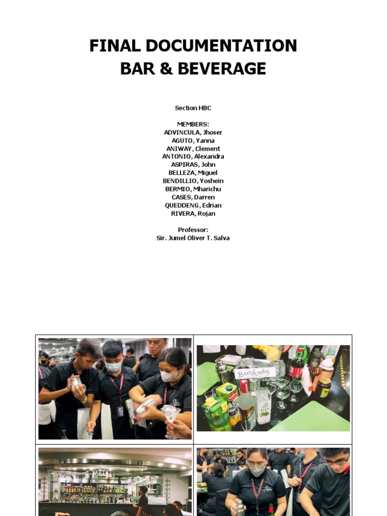 Final Documentation | PDF | Drink | Coffee