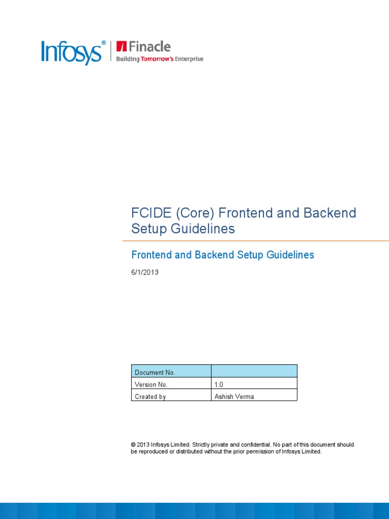 Fcide Core Frontend And Backend Setup Guidelines Pdf Directory