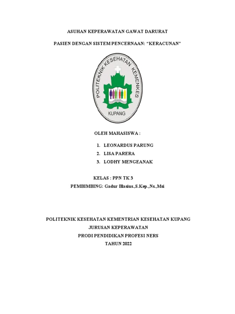 Asuhan Keperawatan Gawat Darurat Keracunan | PDF