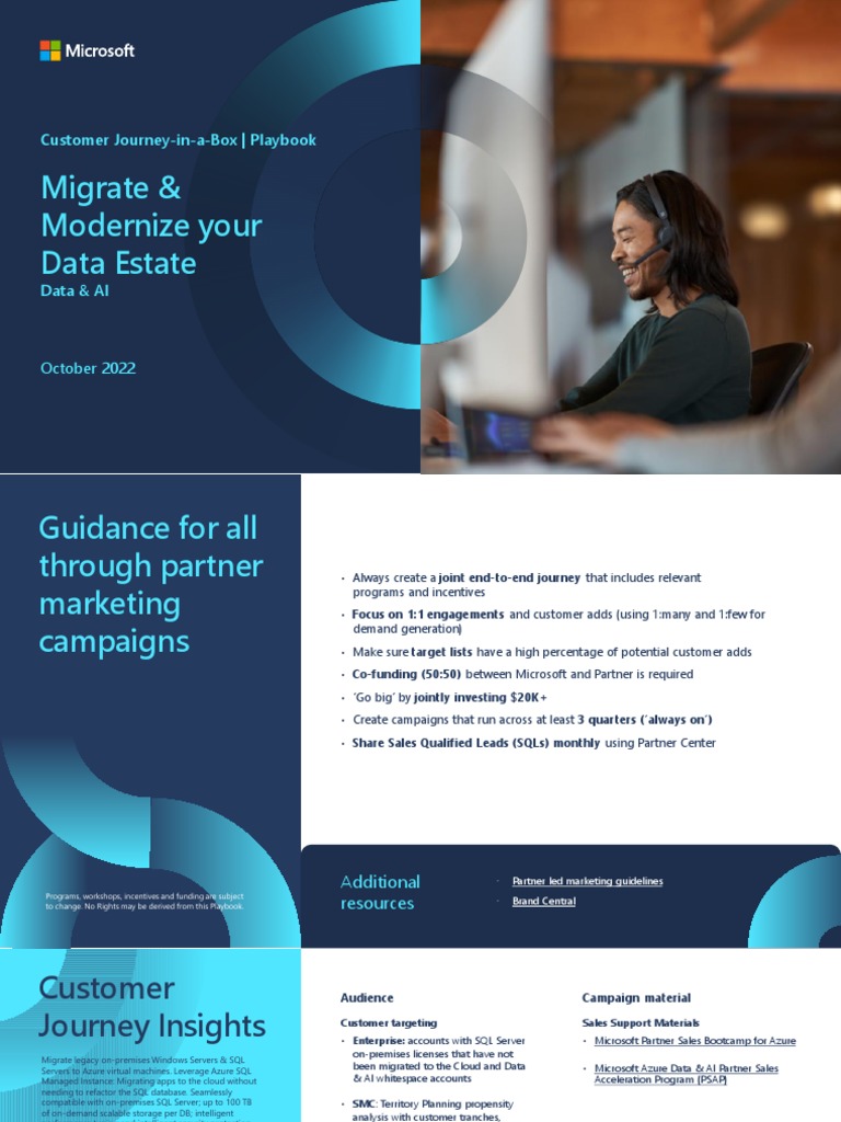 Migrate & Modernize Your Data Estate | PDF | Microsoft Azure | Microsoft