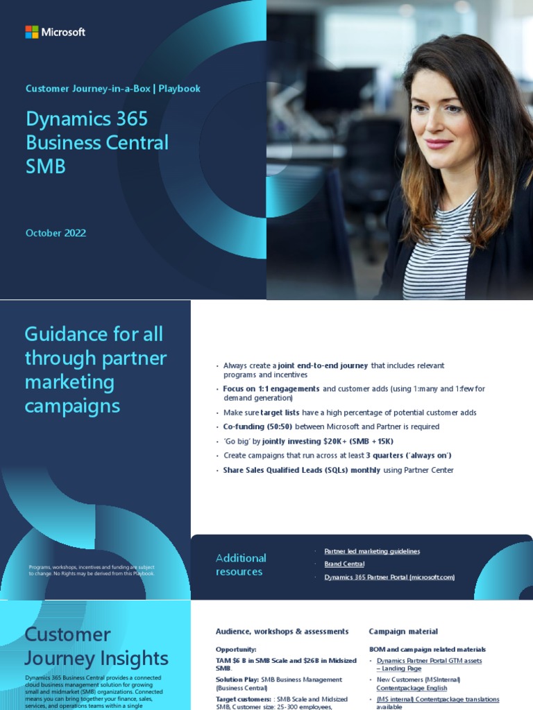 PLAYBOOK - Business Applications - D365 Business Central | PDF