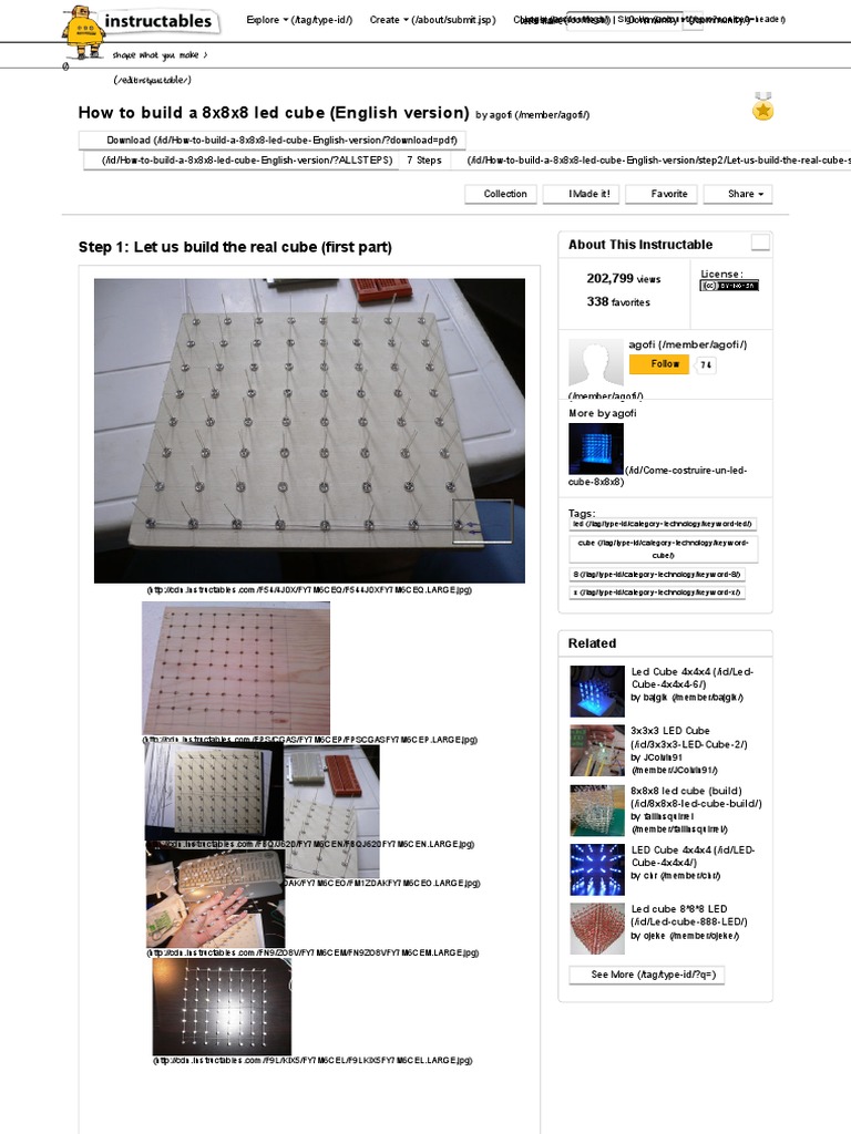 How To Build A 8x8x8 Led Cube (English Version) - Let Us Build The Real ...