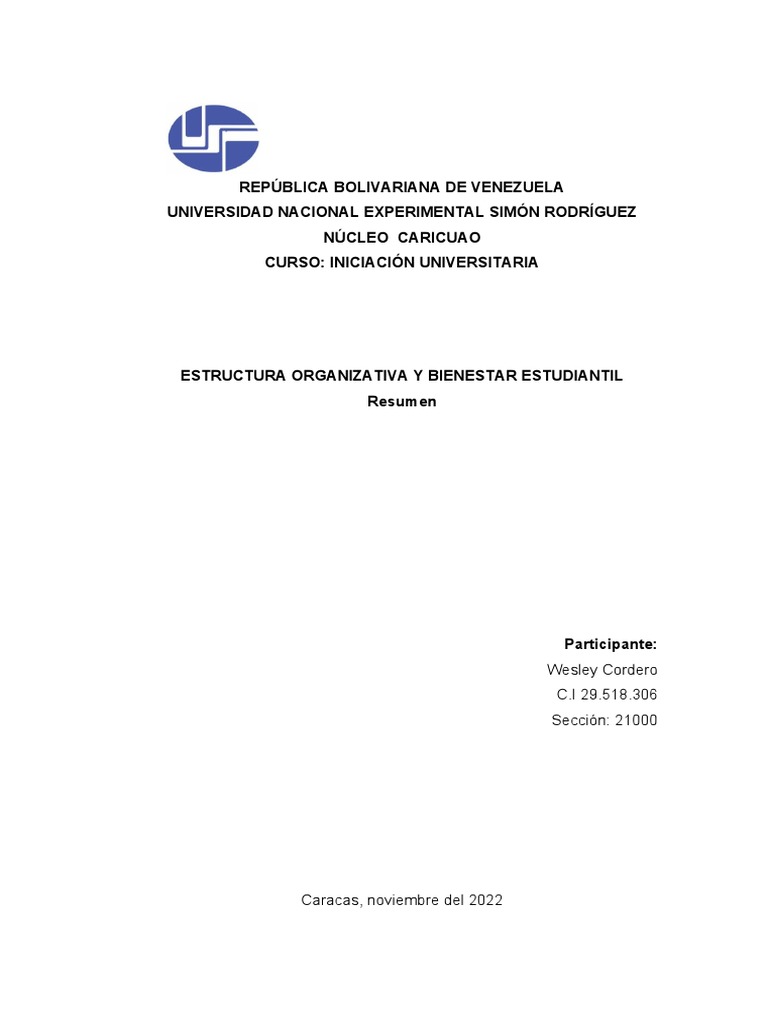 Tercera Actividad Iniciacion Universitaria | PDF | Gestión de recursos ...