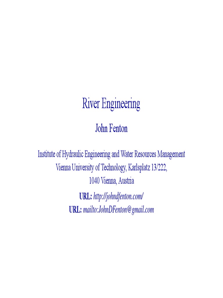 River Engineering | PDF | Occam's Razor | Fluid Dynamics