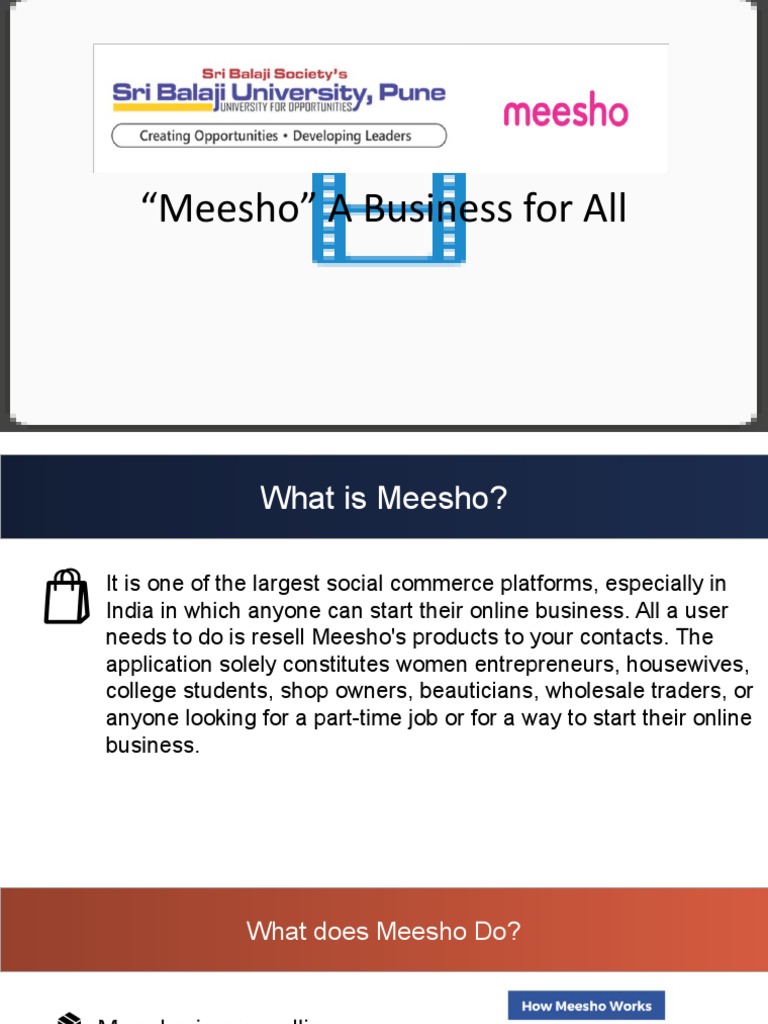 Meesho | PDF | E Commerce | Business