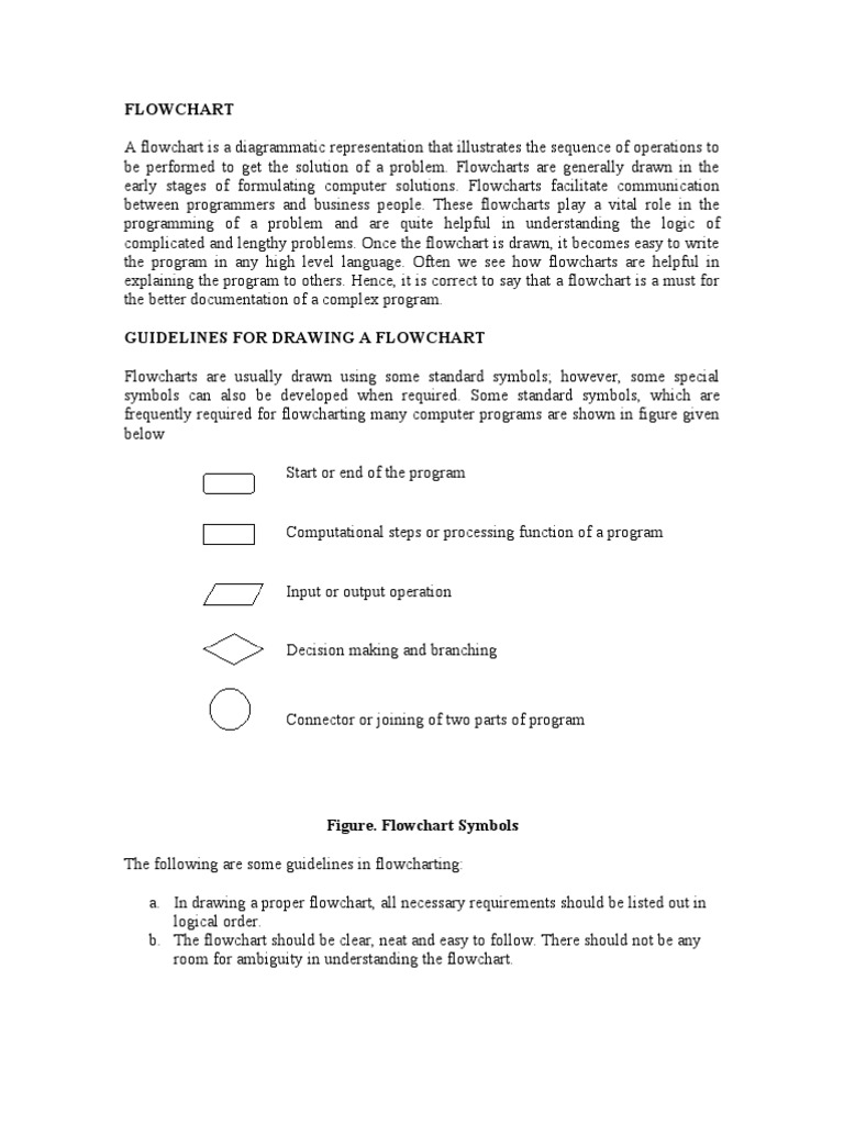 Flowchart Pdf Computer Program Programming