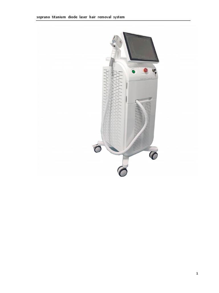 Soprano Titanium Diode Laser Manual | PDF | Laser | Hair