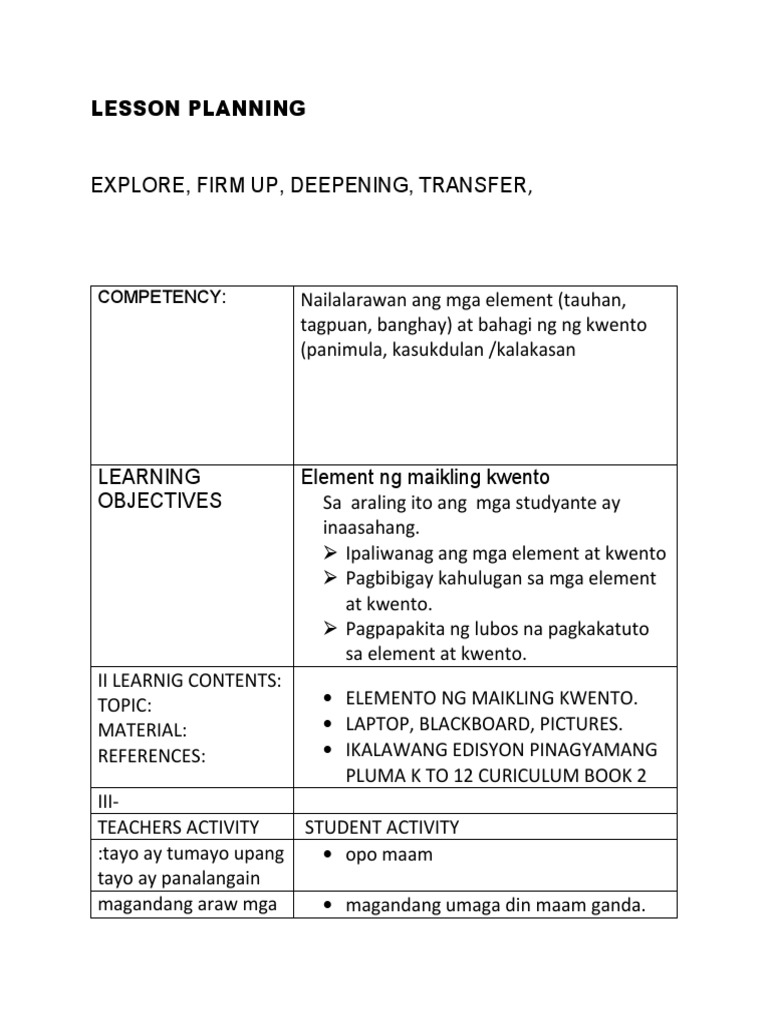 Detailed Lesson Plan in Filipino 2 | PDF