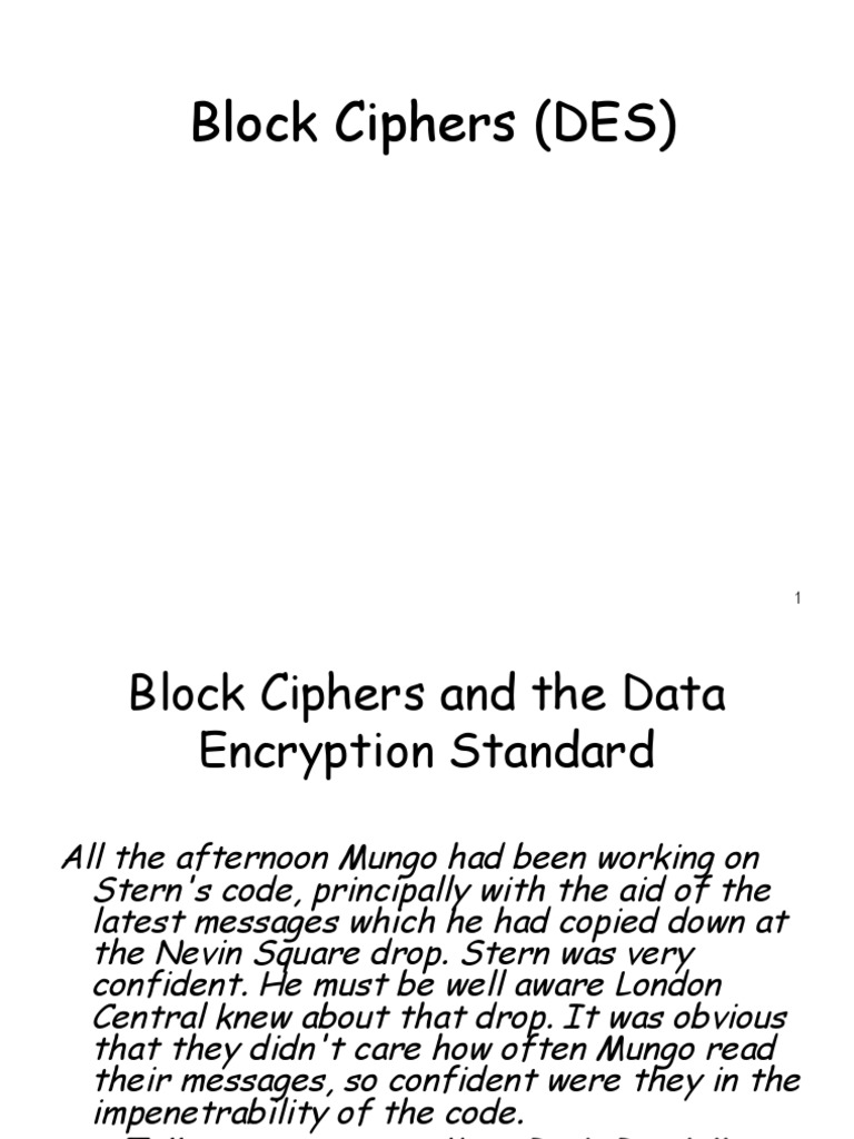 Understanding the Data Encryption Standard | PDF | Encryption | Cipher