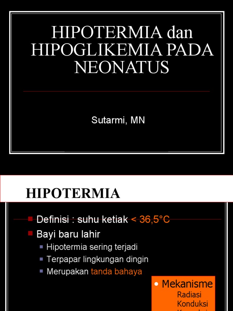 Hipoglikemia Dan Hypthermia | PDF