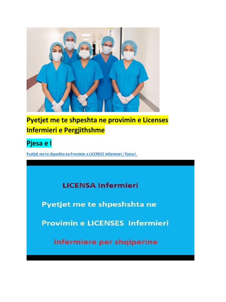 Pyetjet e Zgjidhura Te PORTALIT LICENSA | PDF