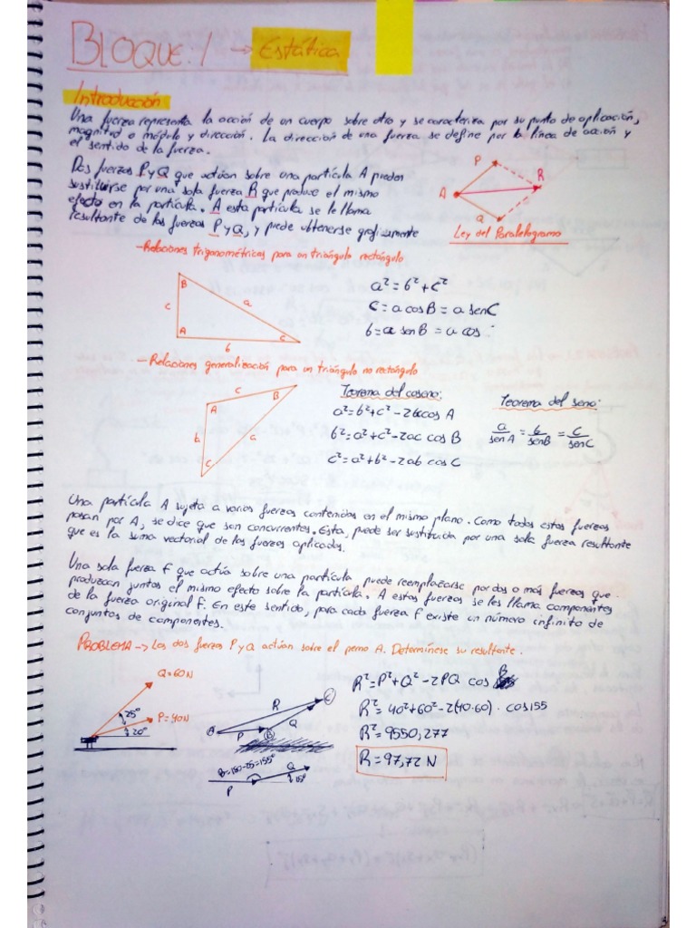 Física 1 - Bloque 1 | PDF